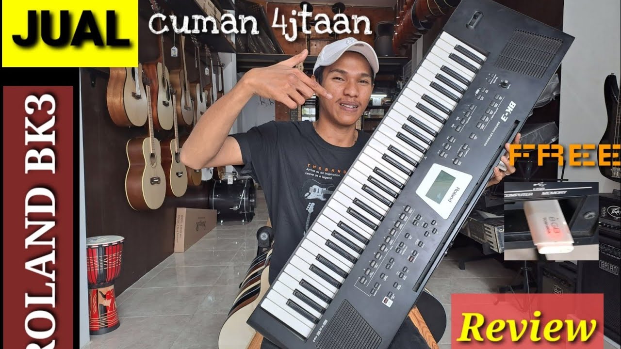 Roland bk3 | jual Roland bk3 |review - YouTube