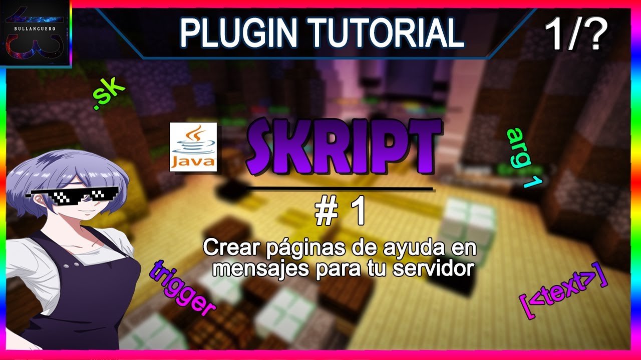 Crear paginas de ayuda en mensajes | Skript plugin Tutorial 1/? | by Bullanguero13 - YouTube