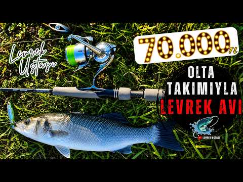 PAHALI OLTA TAKIMI LEVREK AVI !.. Heyecan Dolu Su Üstü Balık Avı | Atçek Spin Lrf Olta Takımı