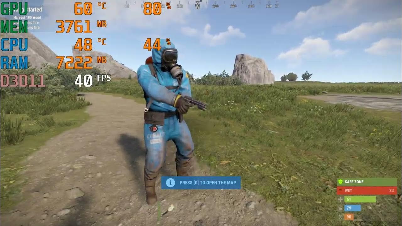 RUST : 1050 Ti + Ryzen 5 1500x + 8 gb ram 1080p medium high benchmark ...