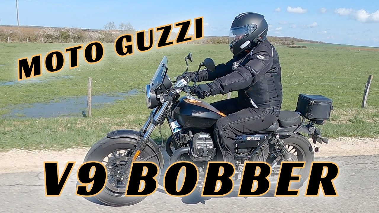 MOTO GUZZI V9 BOBBER . Eric nous parle de sa moto lors d'une balade ...