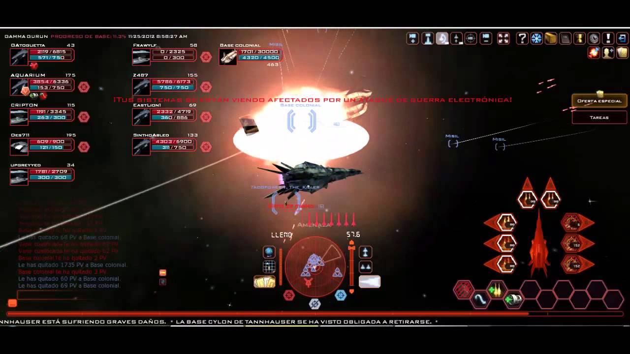 Nuke weapons Battlestar galactica online - YouTube