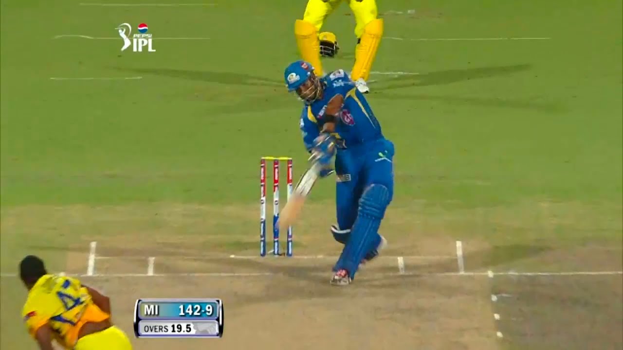 Pollard's smashing innings against CSK in 2013 Finals - YouTube
