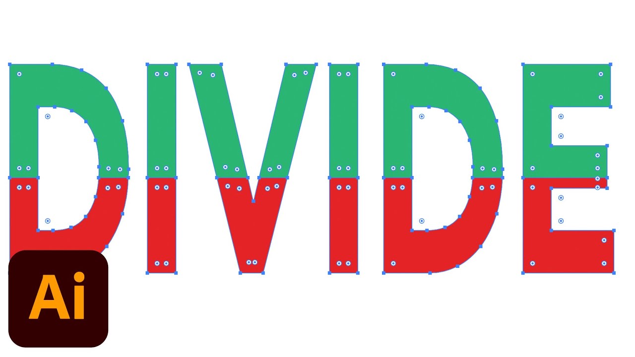 DIVIDE OBJECTS BELOW In Adobe Illustrator CC 2025 Tutorial - YouTube