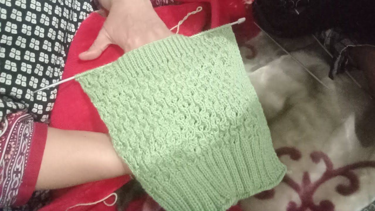 how to attach a pocket | knitting pattern & guide - YouTube