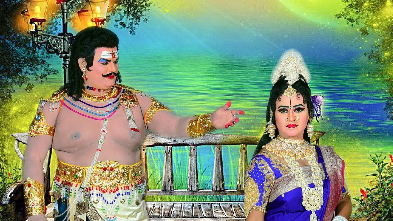 Girish sulibele act in bhema anuroopa act in dropadi - YouTube