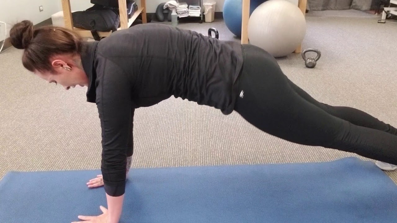 Plank w weight drag - YouTube