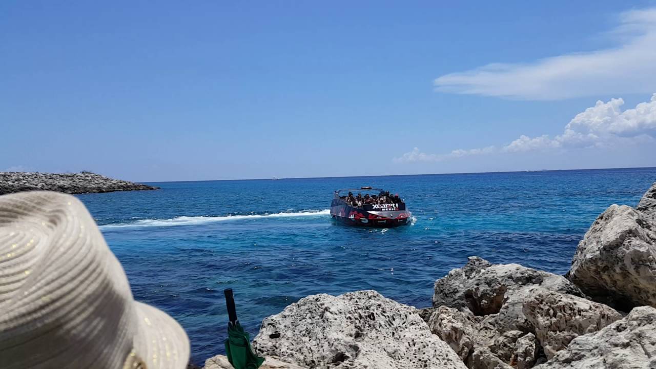 Xcaret adrenalina boat - YouTube