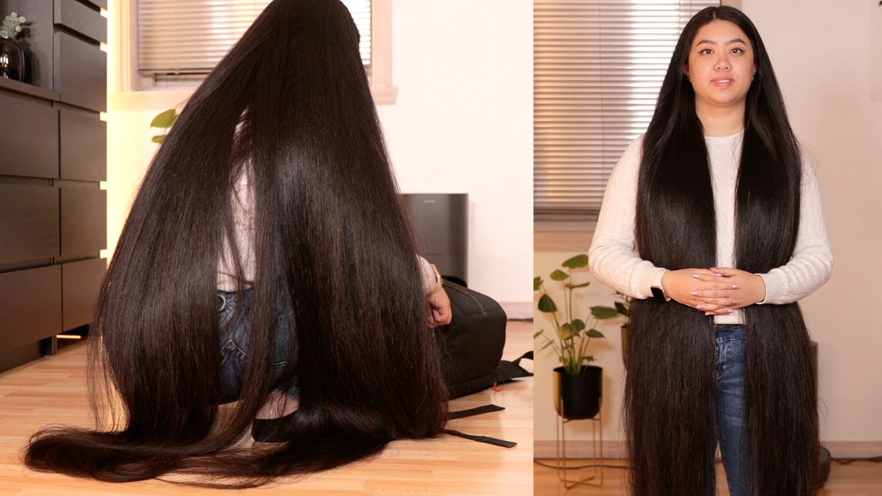 RealRapunzels | A Tech Reviewer With Ankle Length Hair (preview) - YouTube