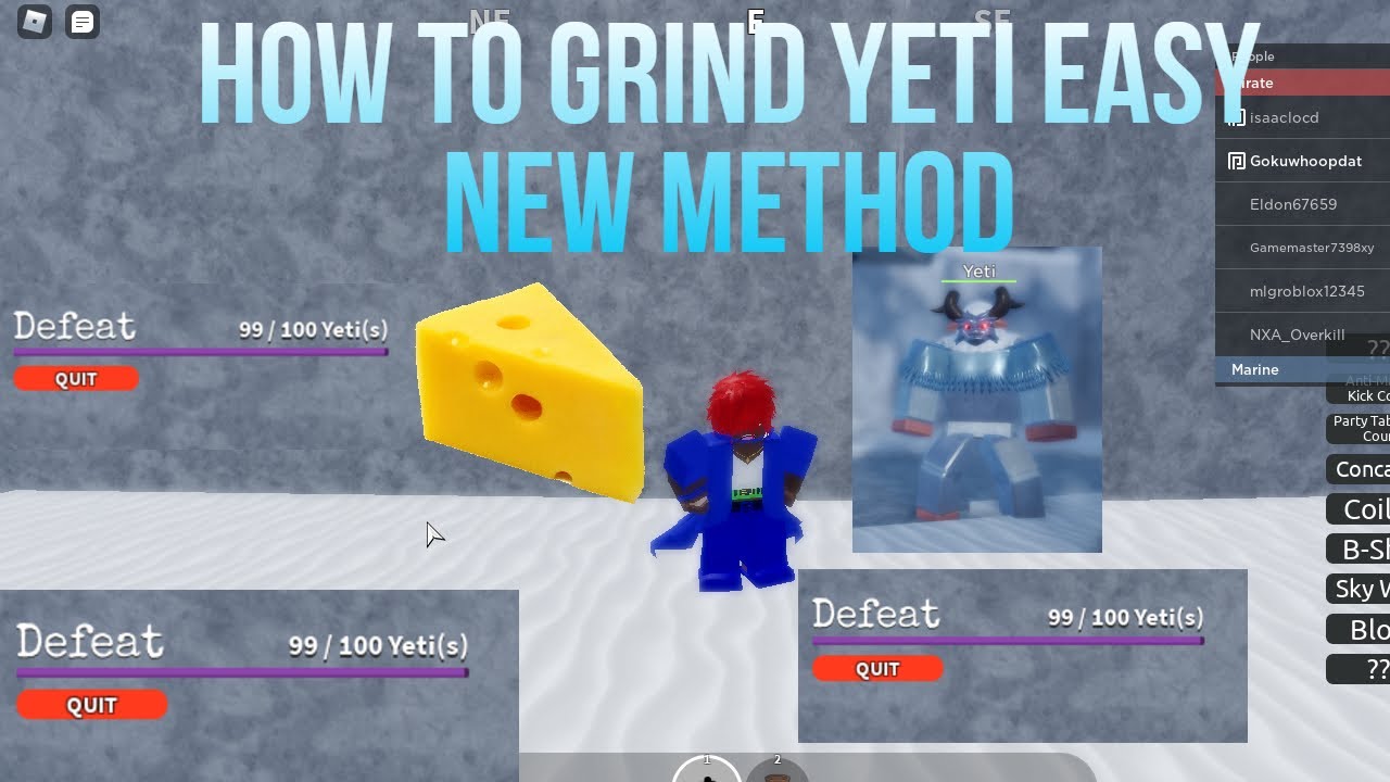 [GPO] HOW TO GRIND YETI EASILY!!!! - YouTube