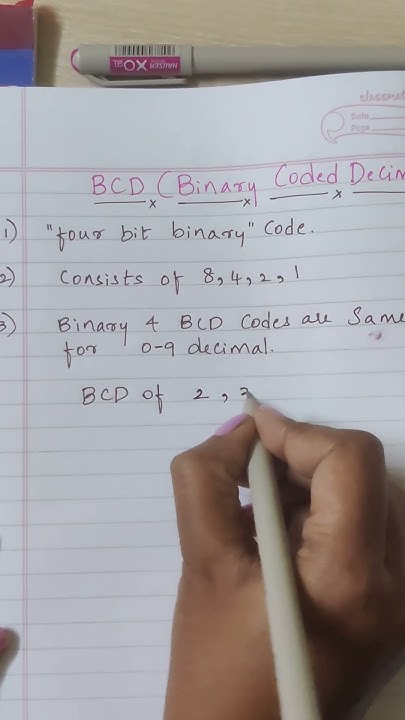Binary coded decimal | BCD 📝 #electricalengineering #electronics # ...