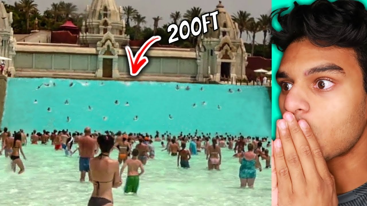 Wave Pool MALFUNCTION At THE WORST TIME.. (HUGE WAVE) - YouTube