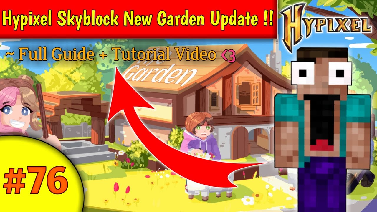 Hypixel Skyblock New Garden Update 😱😍 || Hypixel Skyblock Garden Update ...