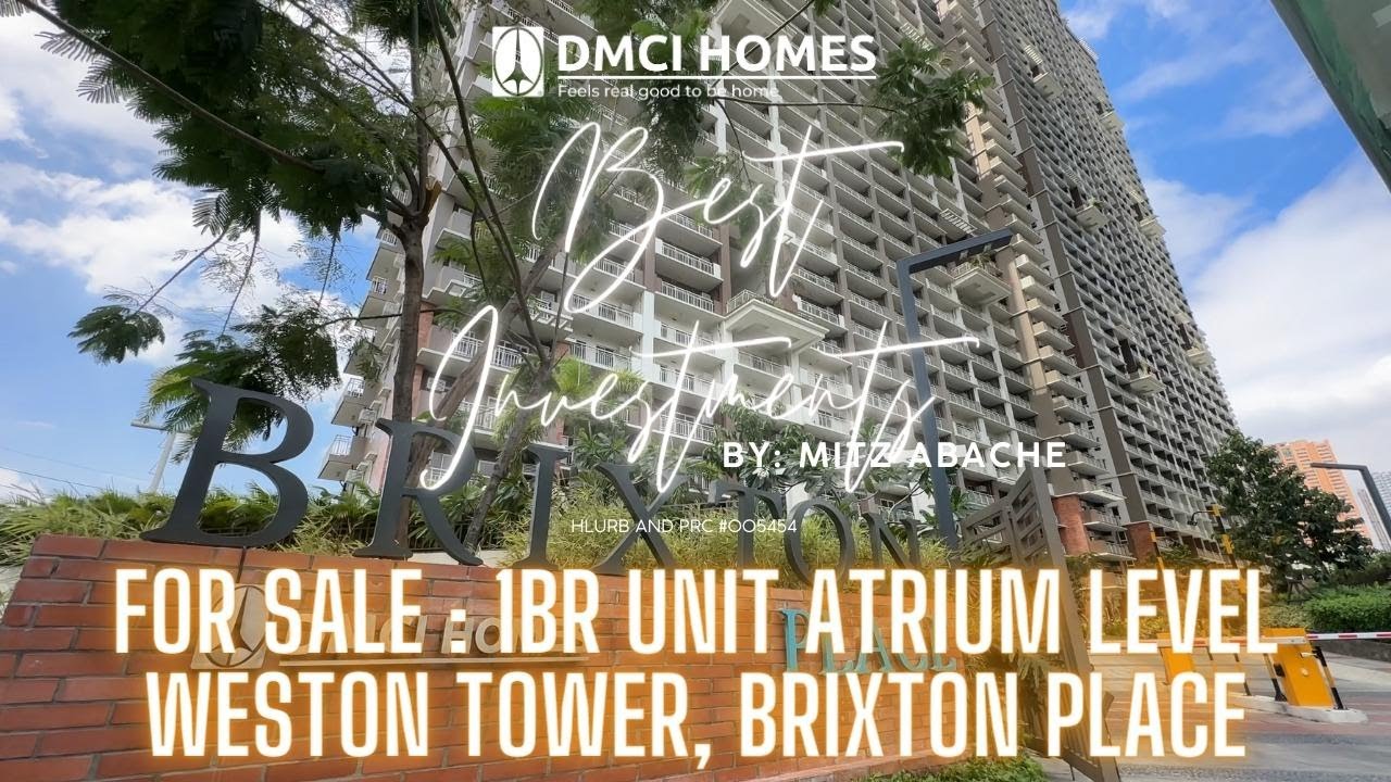 DMCI Homes Brixton Place | 1BR Atrium Unit For Sale | Weston Tower ...