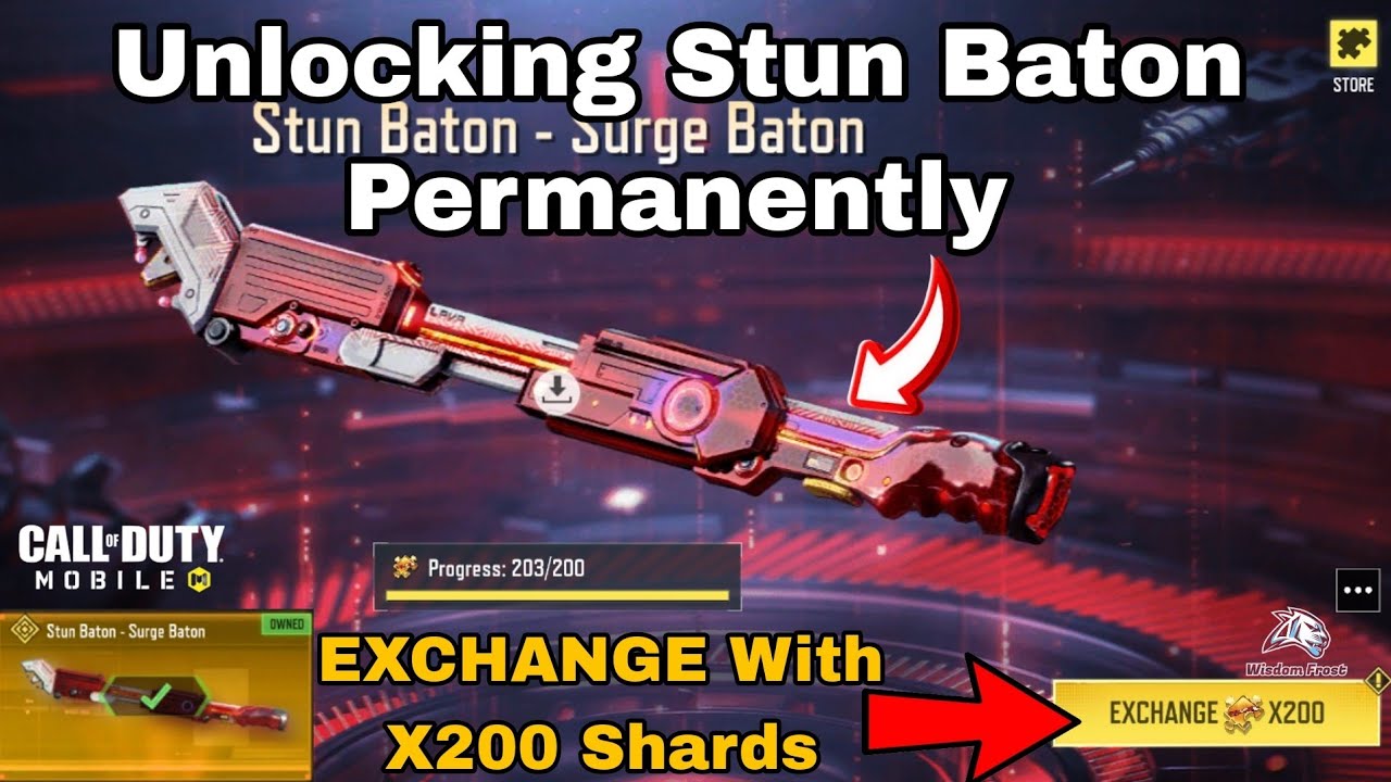 EXCHANGE Stun Baton - Surge Baton With Shards | Unlocking Permanently ...