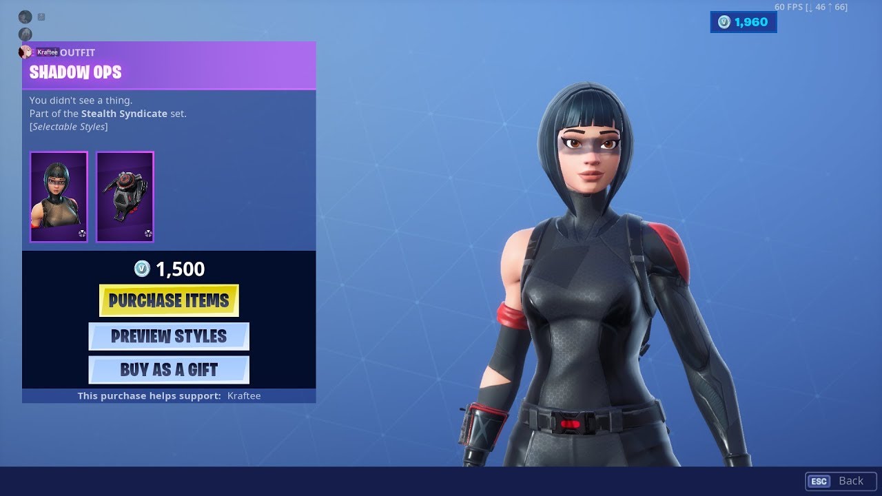 New Shadow Ops Style! (Fortnite Battle Royale) (Item Shop 7/22/19 ...