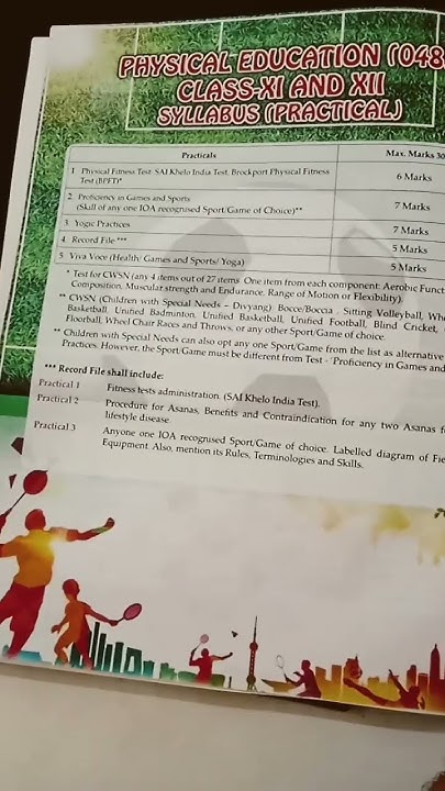 physical # education # manual # 12 # cbse # practical # learning hill ...