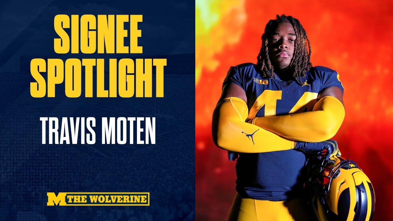 EXCLUSIVE: Q&A with Michigan DL Signee Travis Moten I #GoBlue - YouTube