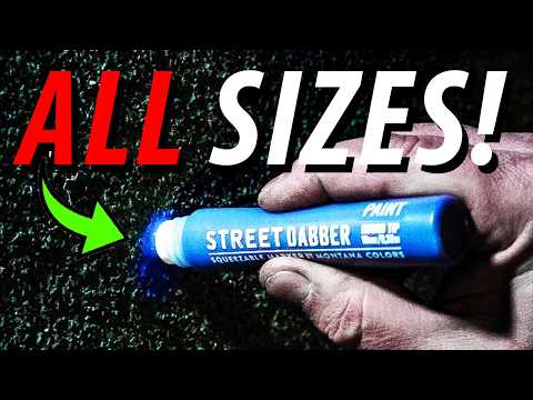 Tagging Graffiti with EVERY Size Montana Street Dabber!