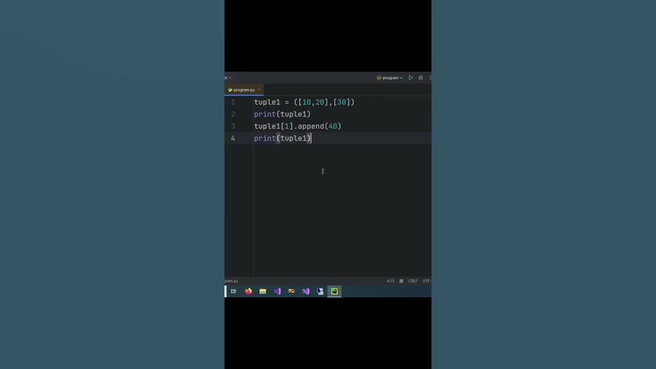 Does Python Tuples are Really Unchangeable #python #pythonprogramming #coding #pythontutorial ...