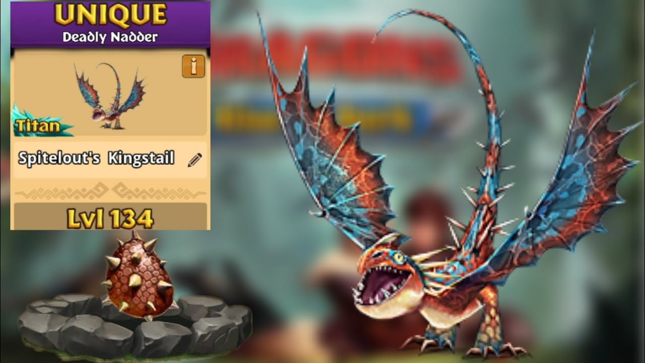 Spitelout's Kingstail Max Level 134 Titan Mode - Unique Deadly Nadder ...