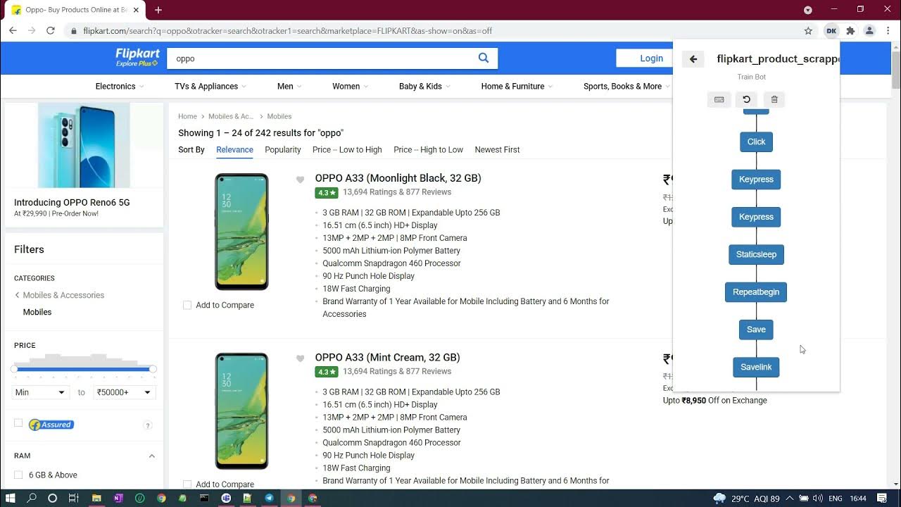 flipkart scraper bot | how to scrape flipkart product information using datakund - YouTube