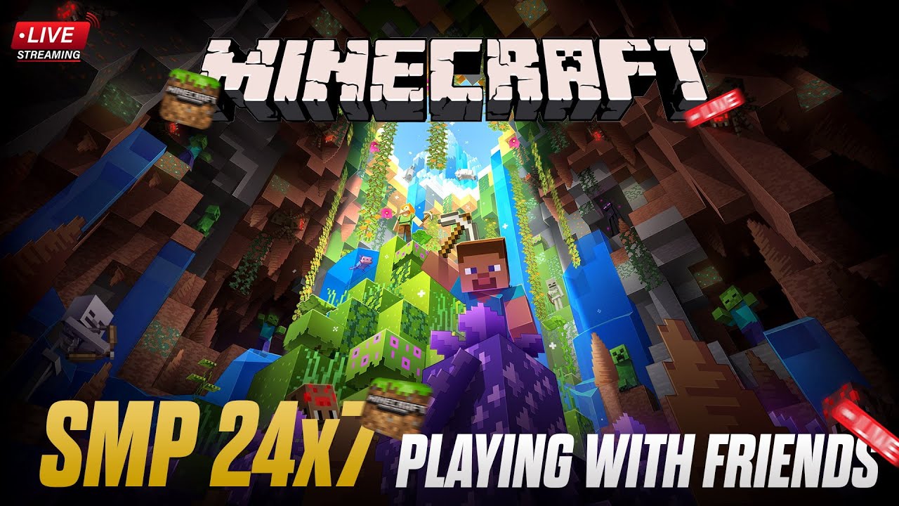 🔴 MINECRAFT SMP LIVE l Build Mega Potato Fram l #minecraftsurvival # ...