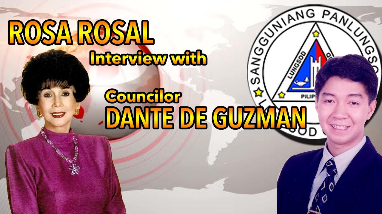 Rosa Rosal interview with Councilor Dante De Guzman - YouTube