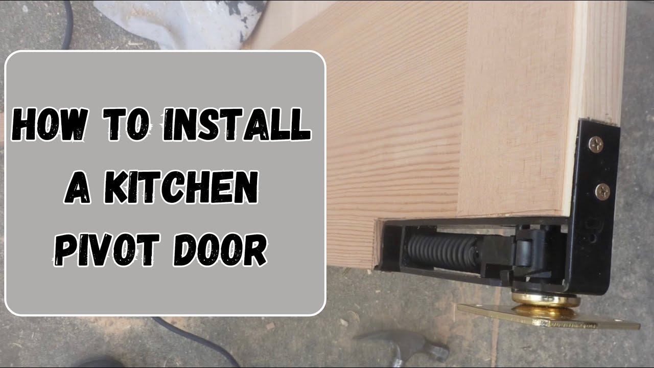 How to install a kitchen pivot door - YouTube