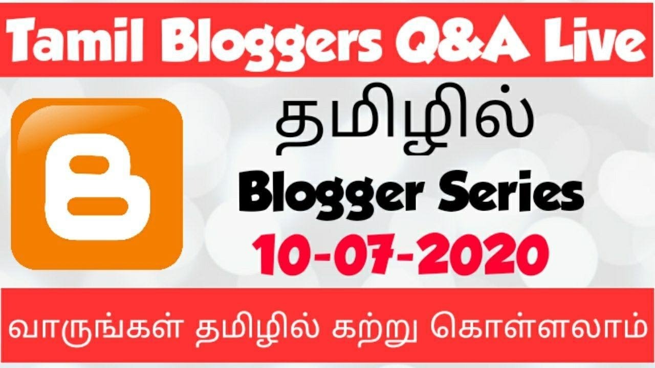Tamil Bloggers Live Q&A - YouTube