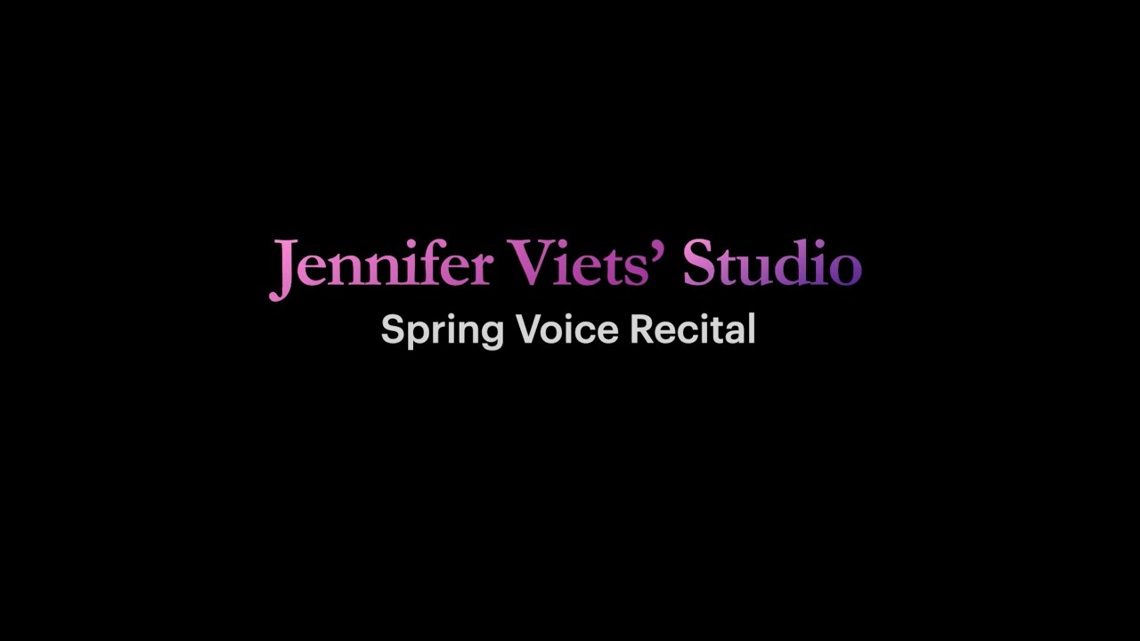 Jennifer Viets Spring Recital 2021 - YouTube