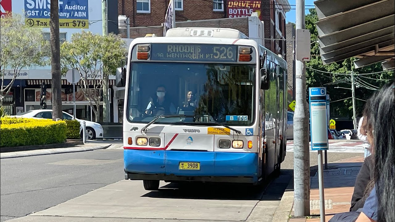 Transit Systems Sydney: m/o 3908 - Volvo B10BLE APG Orana - YouTube