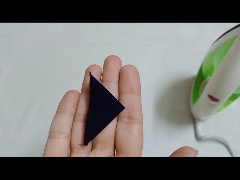 Samosa lace | Handmade Triangle lace | How to make fabric triangle