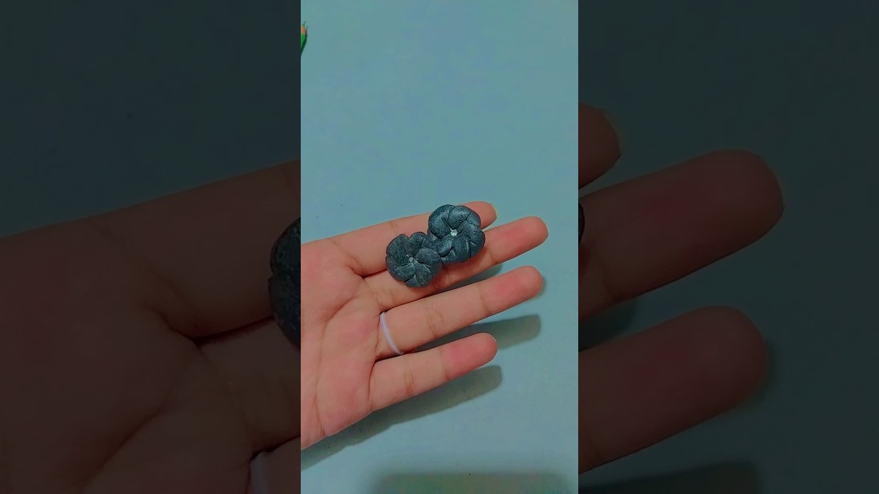 diy earring with super clay | shorts | Craft ideas with Mumu - YouTube