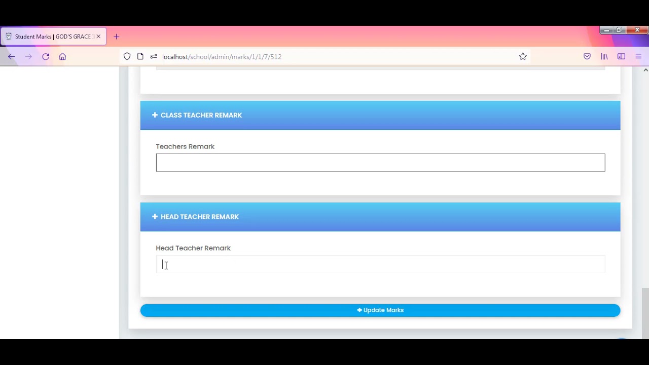 DEMONSTRATION OF TERMINAL REPORT GENERATION OF BEST SCHOOL MANAGEMENT ...