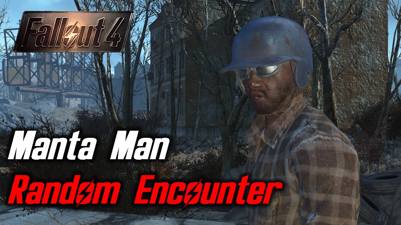 Fallout 4 - Random Encounter - Manta Man - YouTube