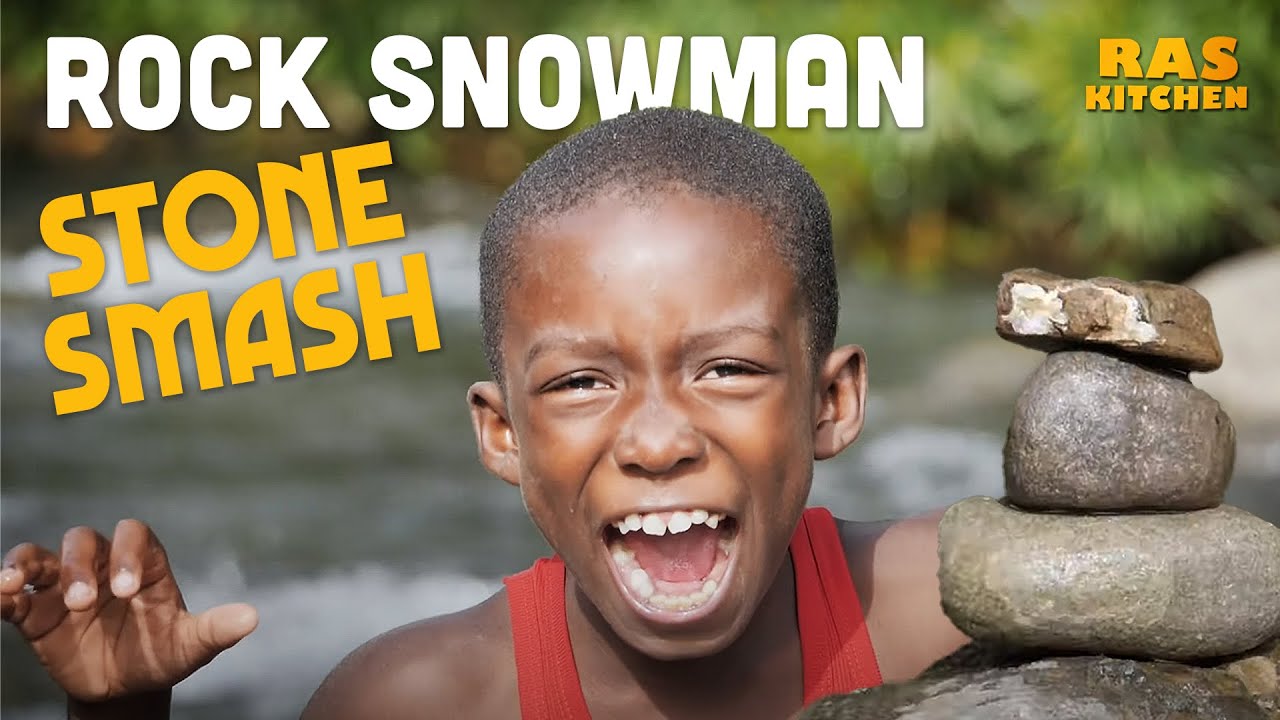 Rock Snowman Stone Smash in the Unruly River, Jamaica! - YouTube