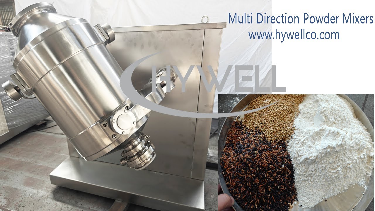 Multi Direction Powder Mixer / Multi Direction Powder blender - YouTube