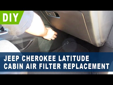 Jeep Cherokee Latitude Cabin Air Filter Replacement ( 2014 2015 2016 ...