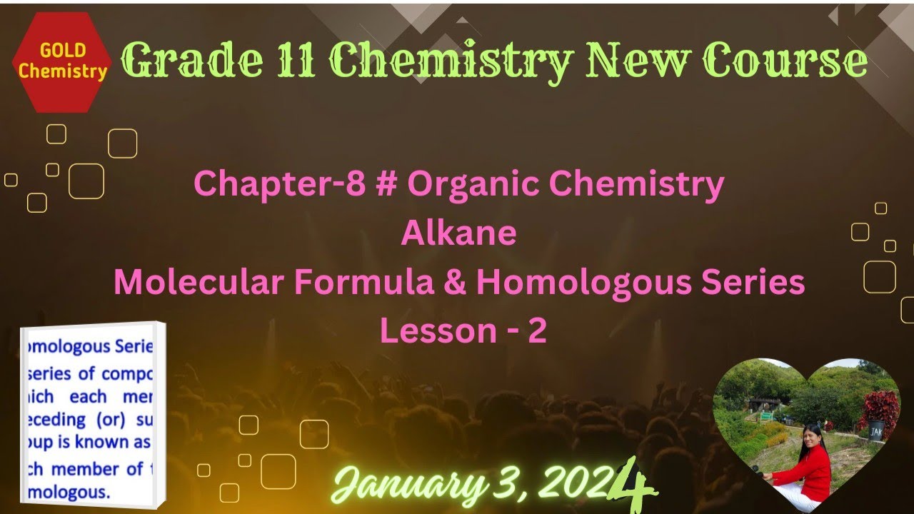 Chemistry Grade 11 New Course Alkane molecular formula and homologous ...