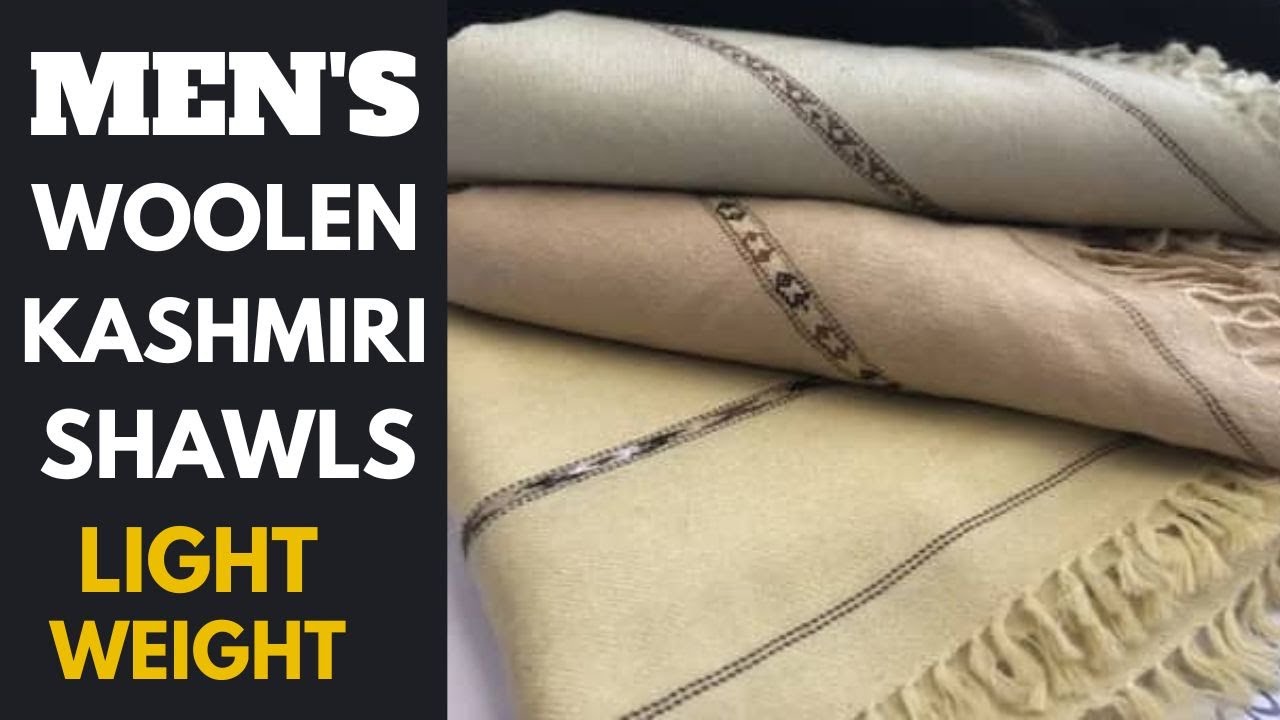 GENTS KASHMIRI PURE WOOL LIGHT WEIGHT SHAWLS BEAUTIFUL BOX PACK ...