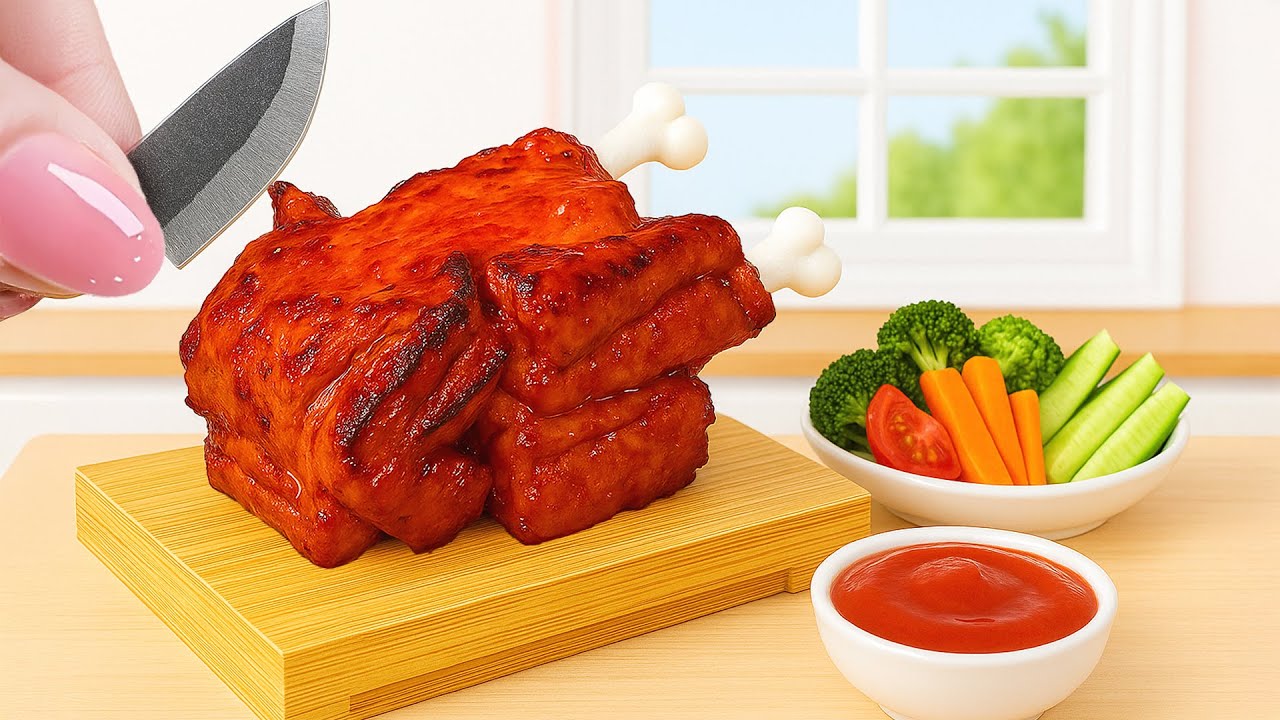 Amazing Miniature Minecraft Food 🍗 Lava Chicken | Delicious Miniature ...