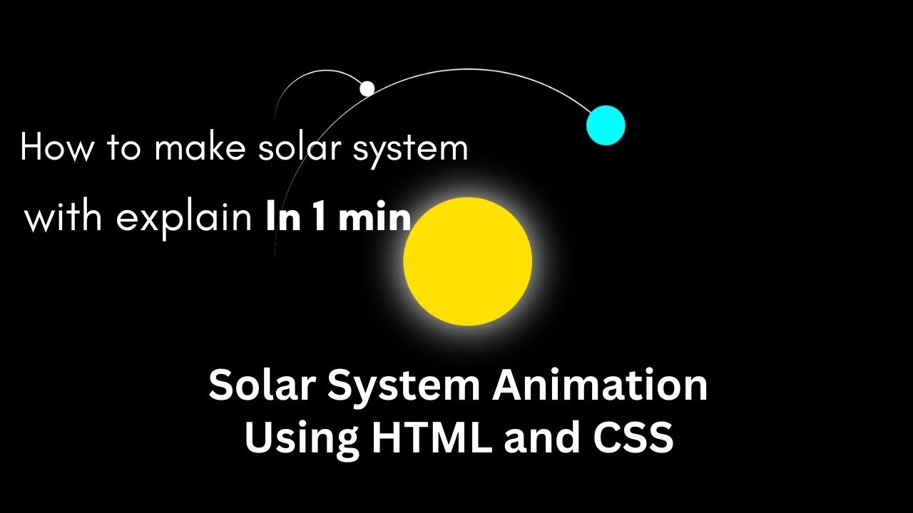 Solar System Animation With Html And Css Solar System Youtube 6623