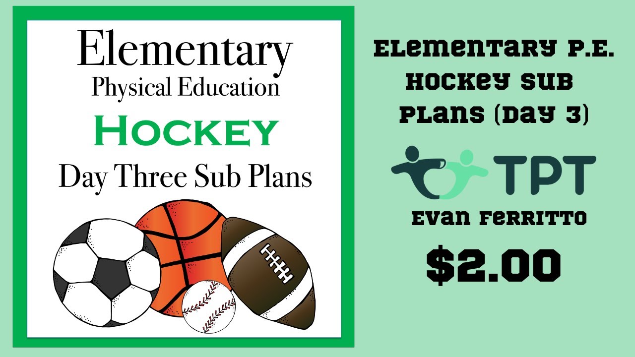 Hockey Sub Plan Day 3 - Elementary Physical Education - YouTube