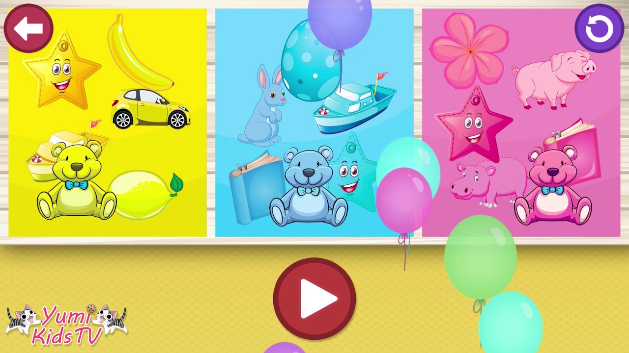 ⭕️🔺🔵 Shapes & Colours Learning: Free Toddler Kids Games 🛑💎🚌 Match ...
