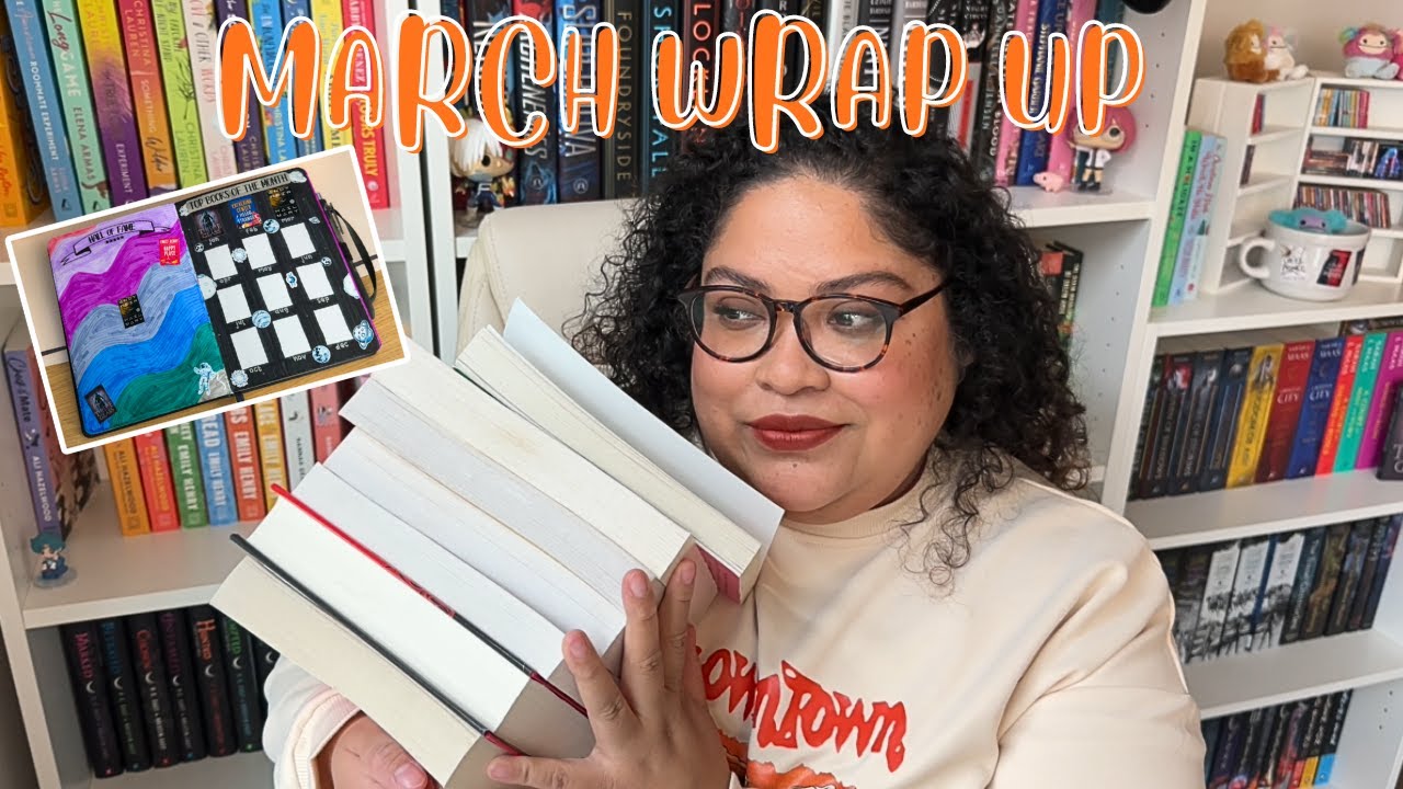 flipping through my reading journal & talking about the 9 books I read ...