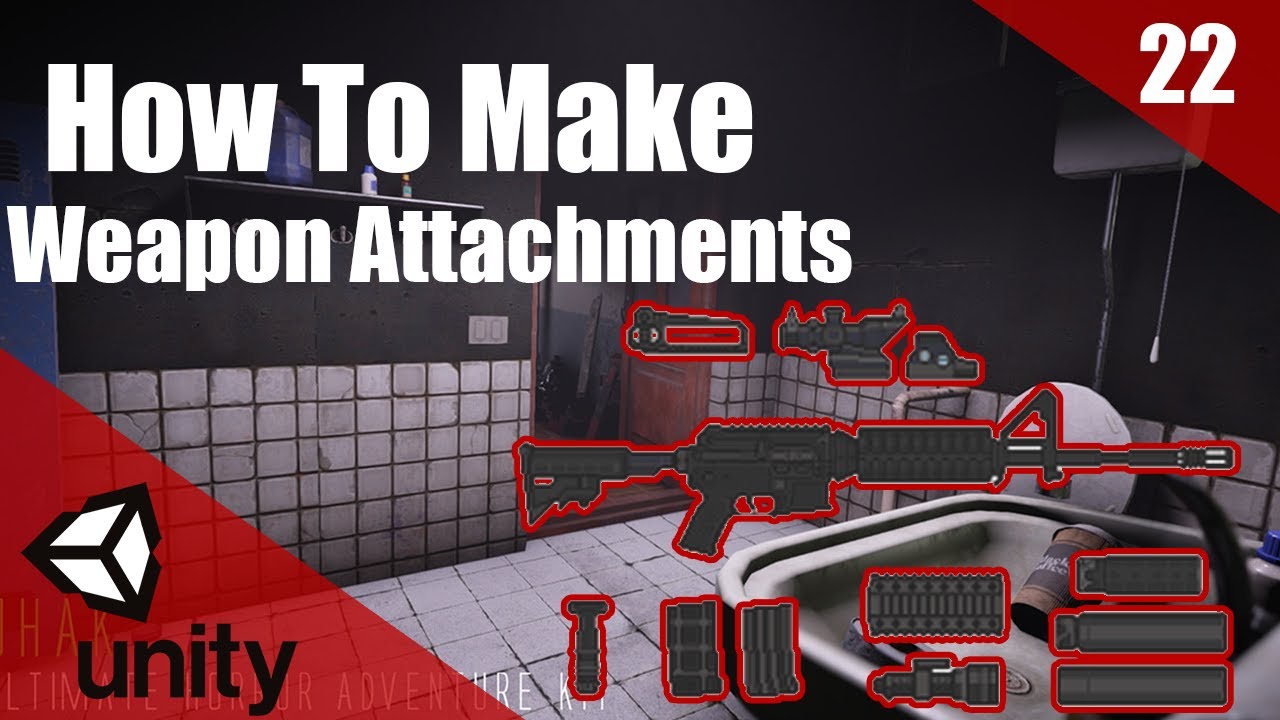 How To Make A HORROR Game In Unity Weapon Attachments I Horror how-to-make-a-horror-game-in-unity-weapon-attachments-i-horror