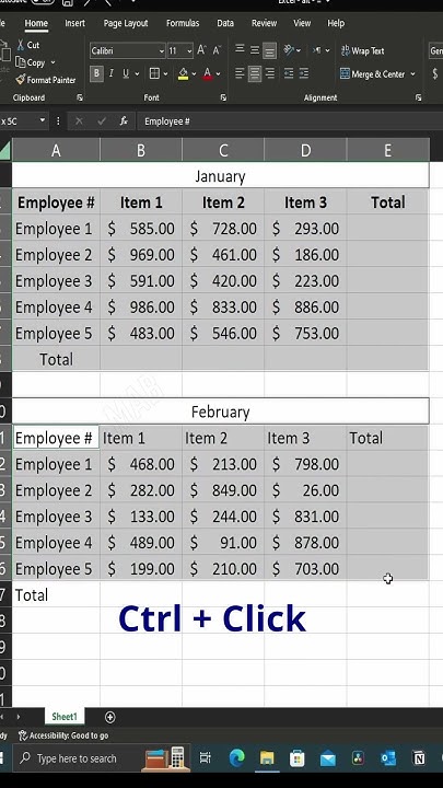 Excel Tutorial Table Autosum Shortcut Youtube