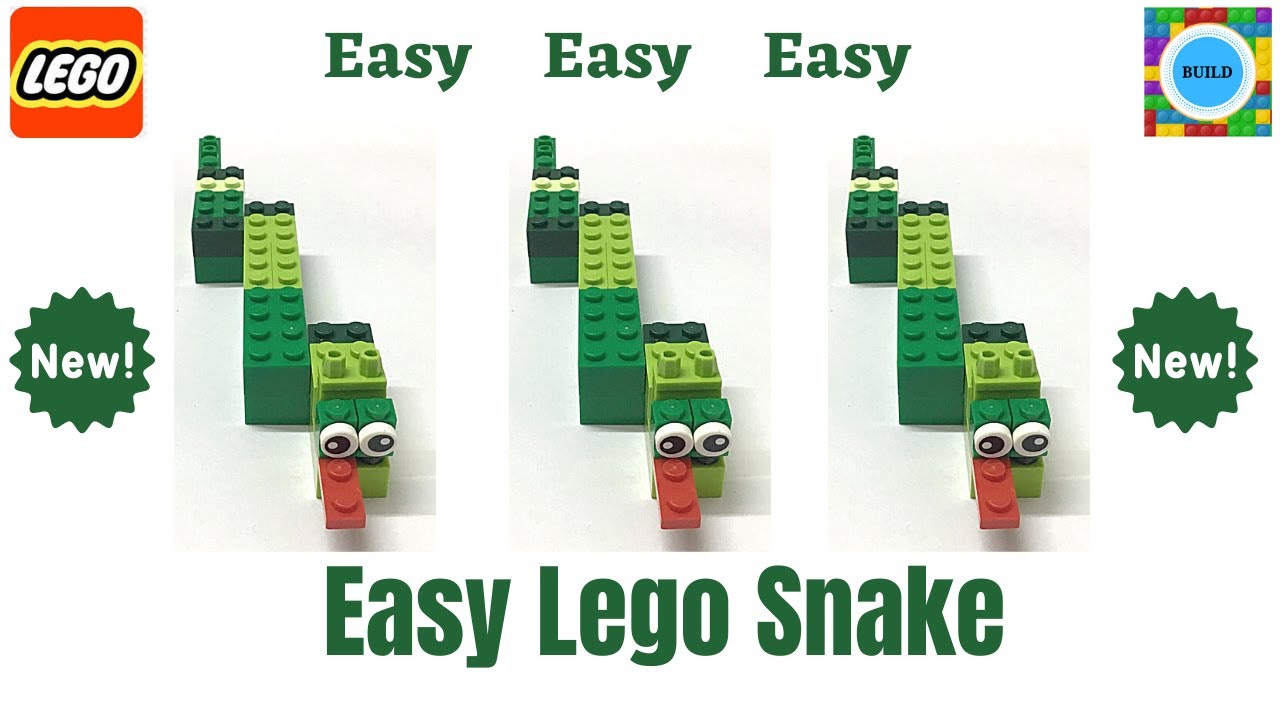 Easy Lego Snake | Easy Lego | Lego Snake | Lego Animal | Easy Lego ...