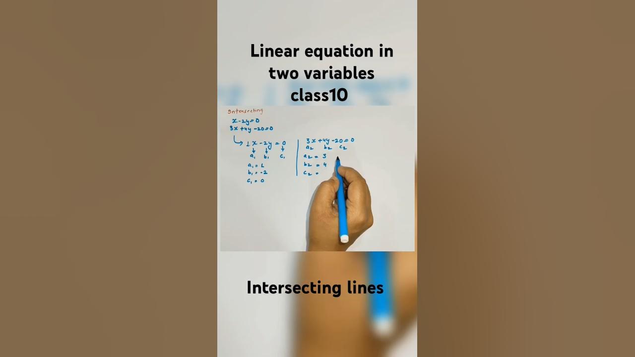 Linear equation in two variables class10 - YouTube